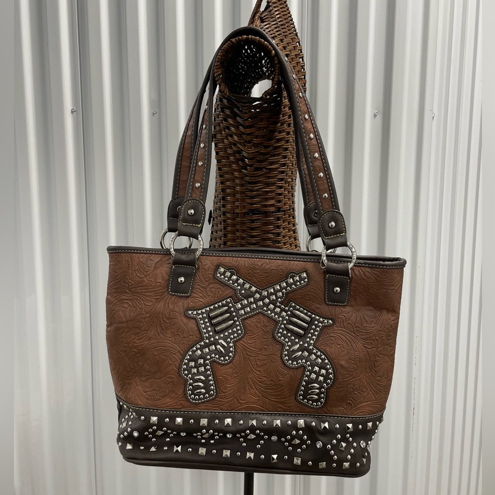 Vintage American Bling Studded Pistol Gun Shoulder To… - Gem